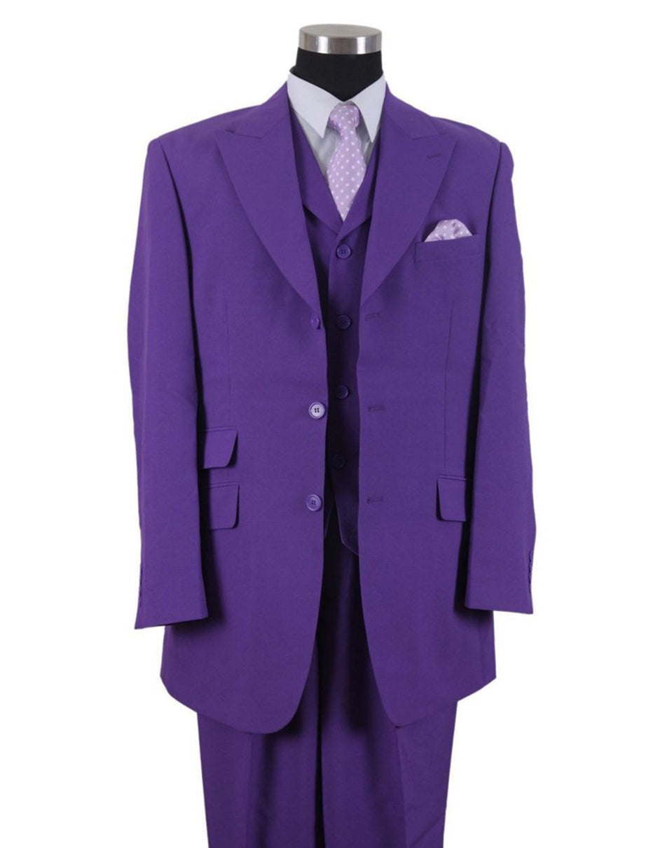 Purple Prom Suit - Purple Prom Outfit - Purple Prom Peak Lapel Tuxedo ...
