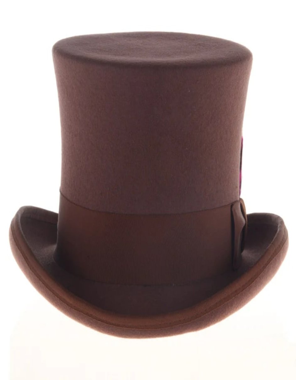 Victorian Steampunk Top Hat - 1800 19th Century - Dressy Loden Felt To ...