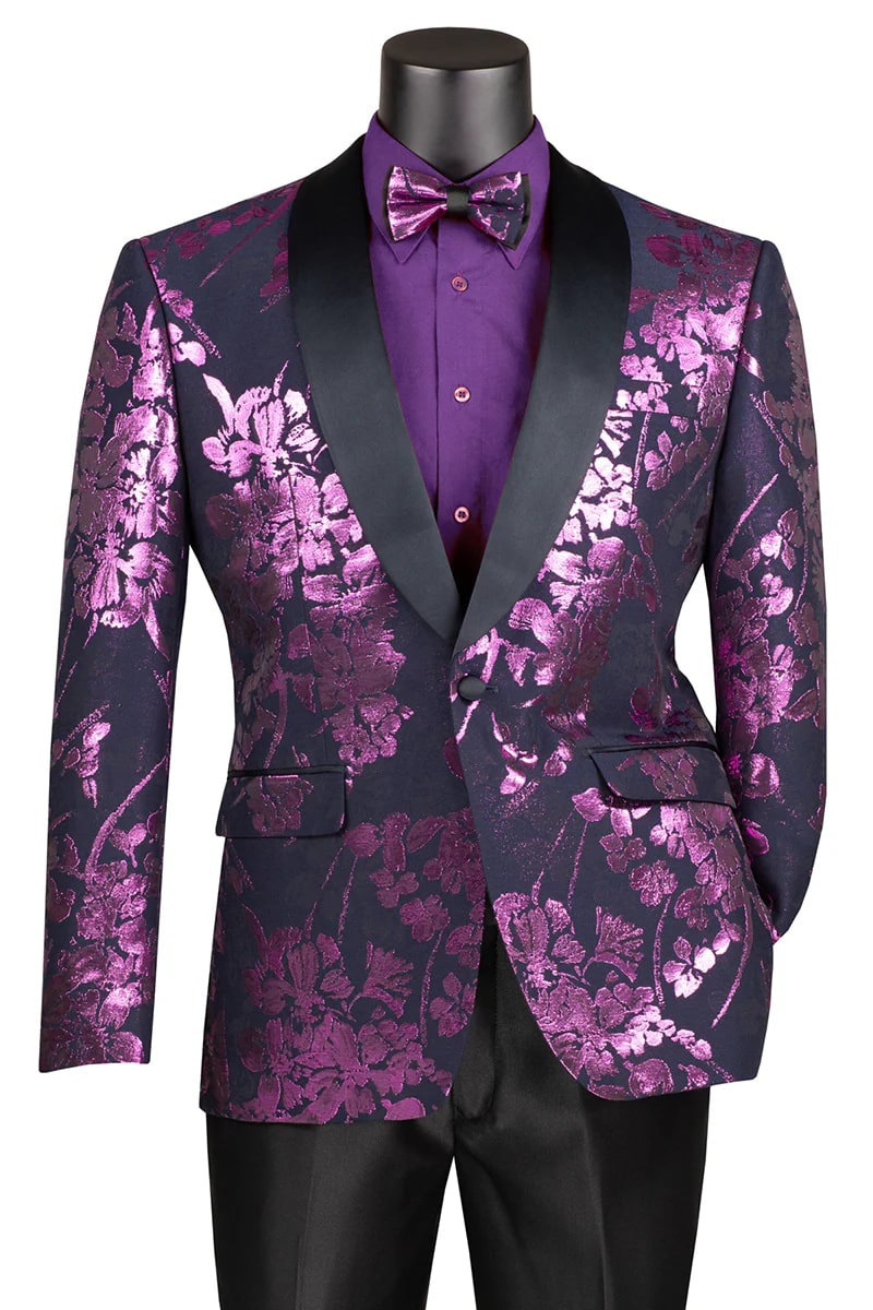 Purple Prom Suit - Purple Prom Outfit - Purple Prom Shiny Tuxedo — USA ...