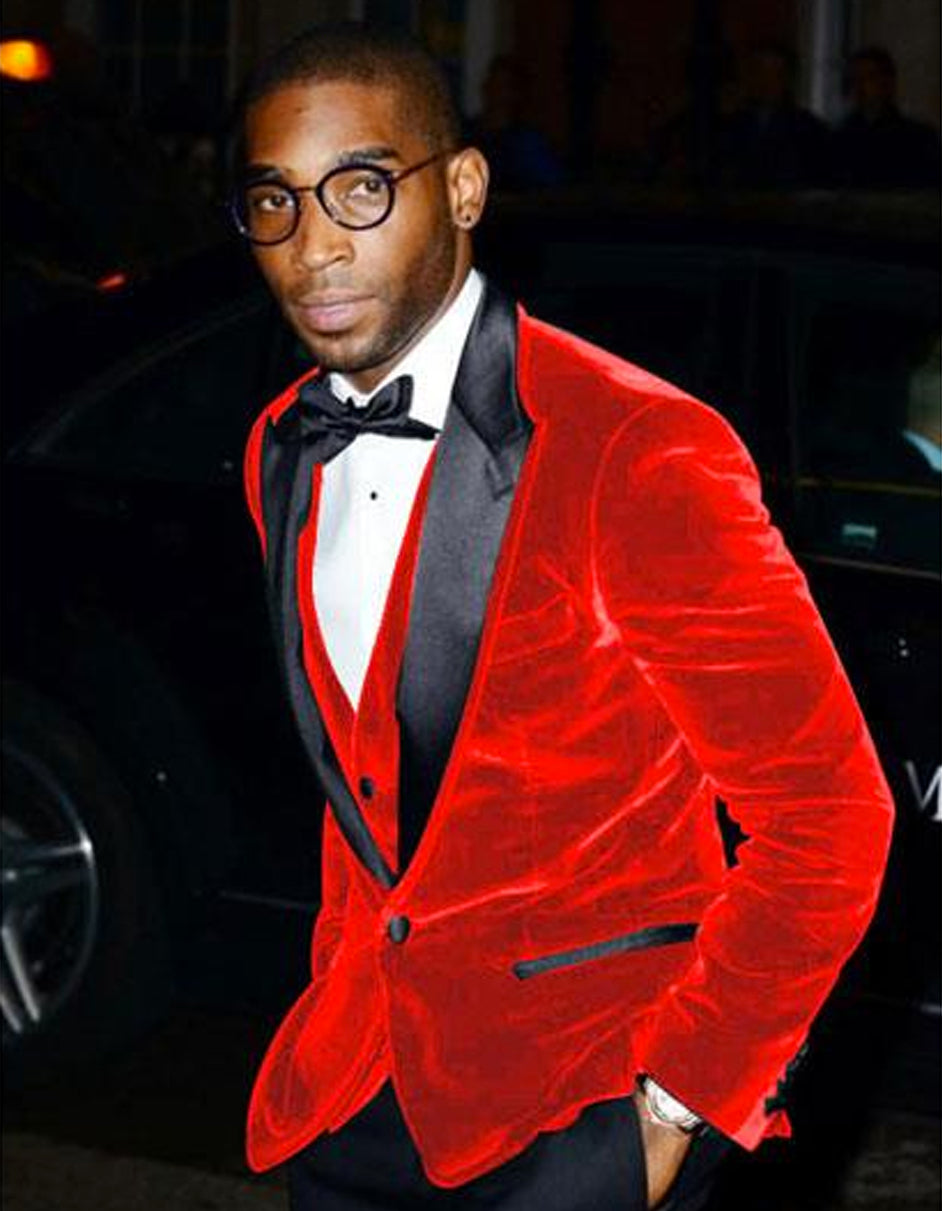 Red Prom Suit - Red Prom Tuxedo Suits - Red Wedding Tuxedo — USA Men's ...