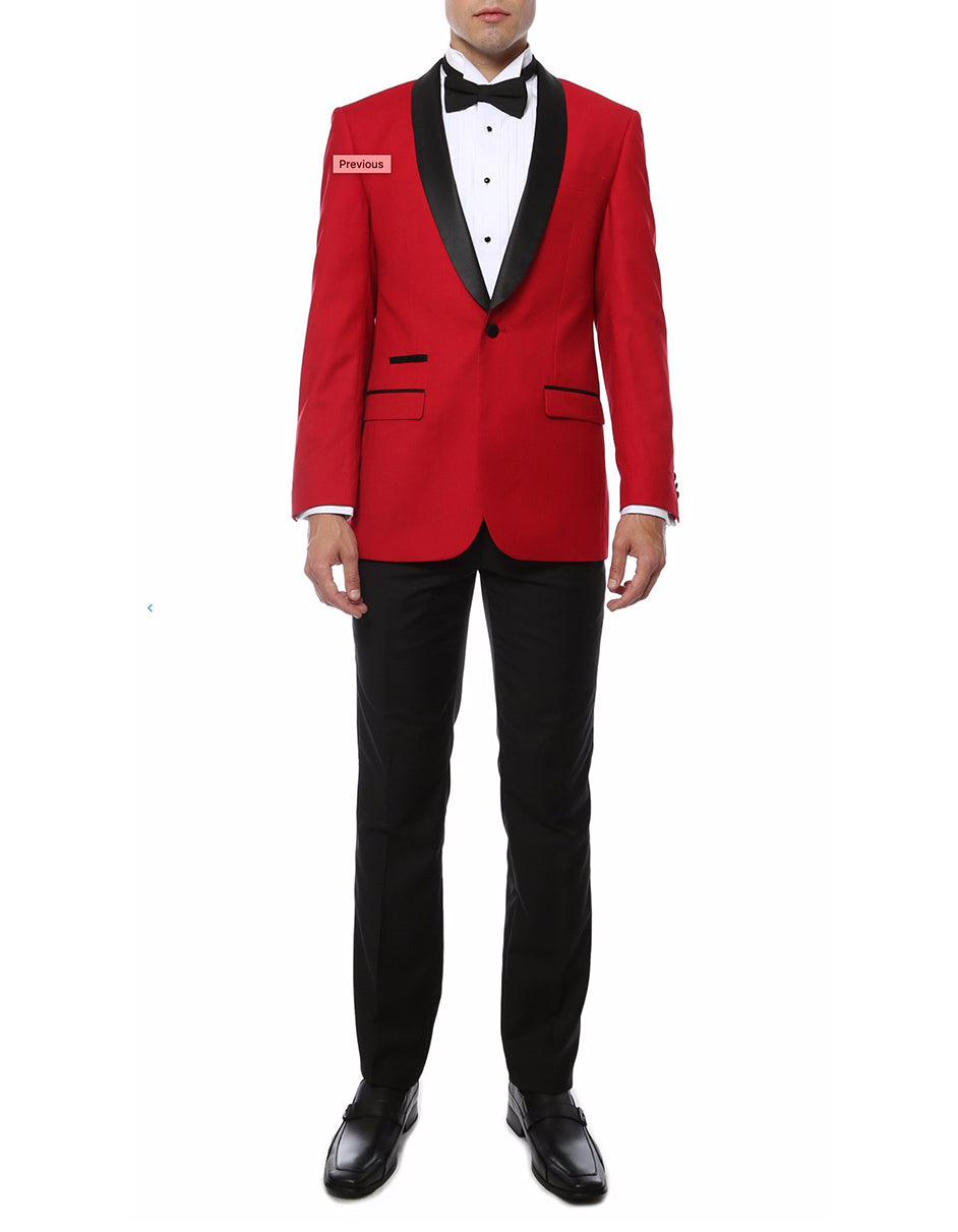 Red Prom Suit - Red Prom Tuxedo Suits - Red Wedding Tuxedo — USA Men's ...