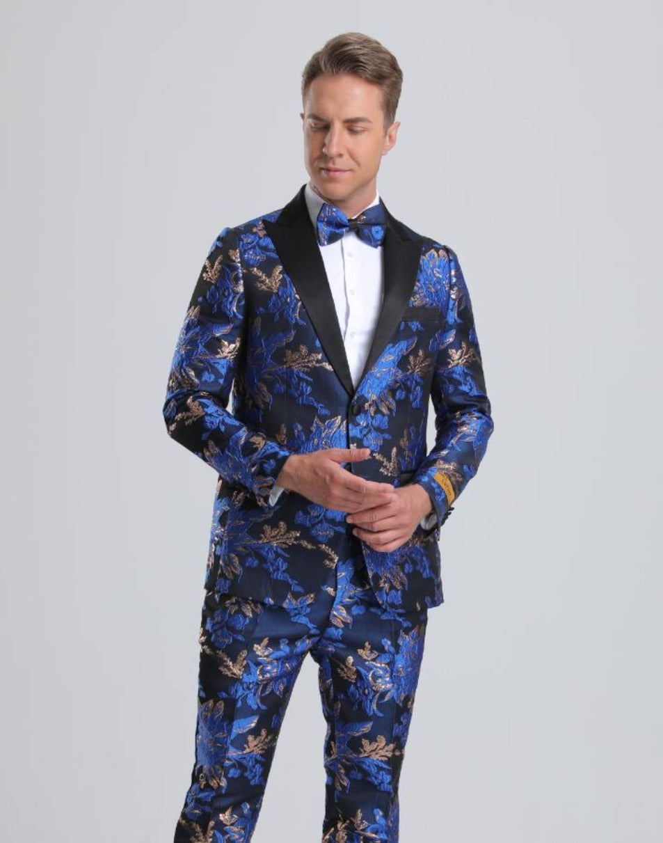 Royal Blue Prom Tuxedo - Royal Blue Wedding Suit — USA Men's Outlet