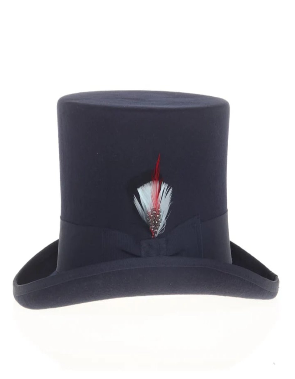 Victorian Steampunk Top Hat - 1800 19th Century - Dressy Loden Felt To ...