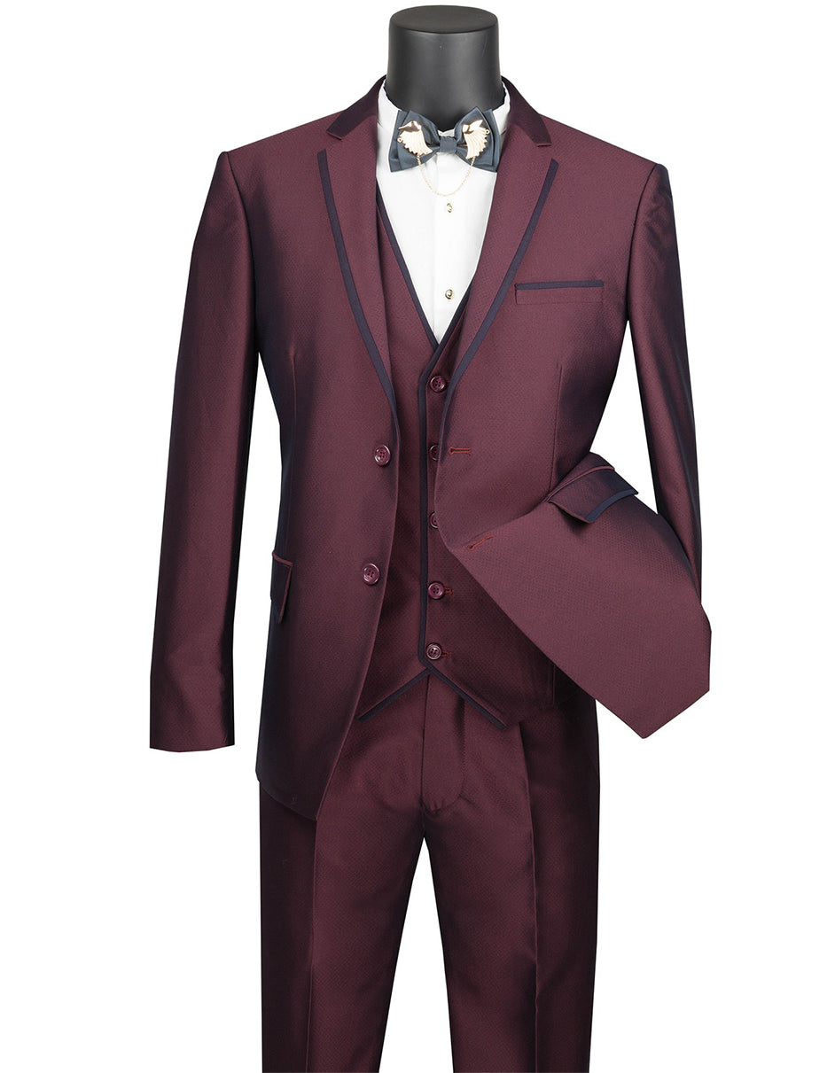 Maroon Prom Suit - Maroon Prom Tuxedo Suits - Maroon Wedding Tuxedo Me ...