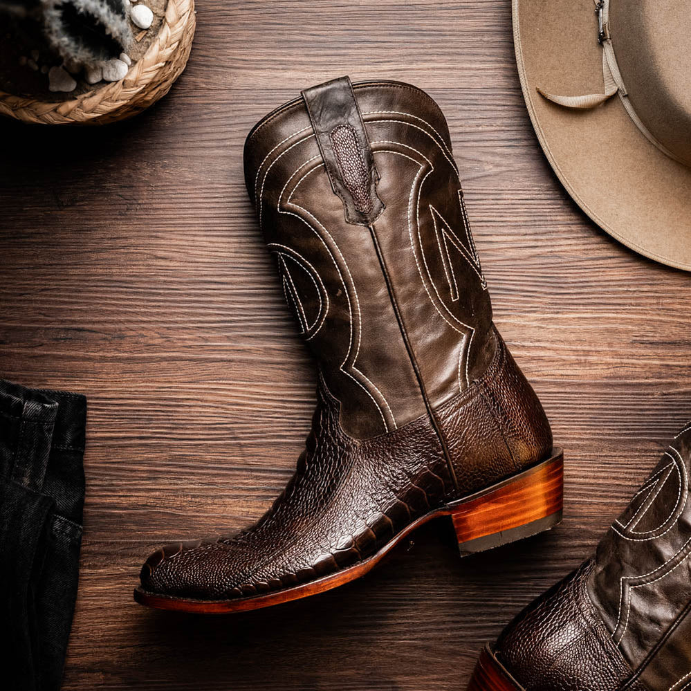 Marco_Di_Milano Denver: Brown Leather Luxury Shoes — USA Men's Outlet