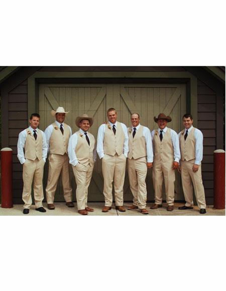 Country Tuxedos For Weddings Cowboy Tuxedo Attire Outfit — USA Men's Outlet