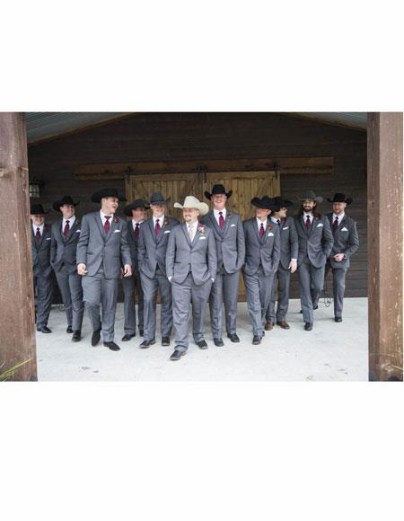 Country Tuxedos For Weddings Cowboy Tuxedo Attire Outfit — USA Men's Outlet