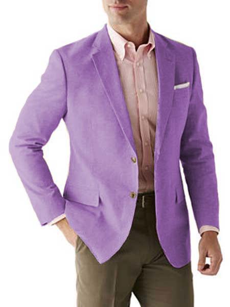 2 Button Lavender Sport Coat - Summer Jacket — USA Men's Outlet