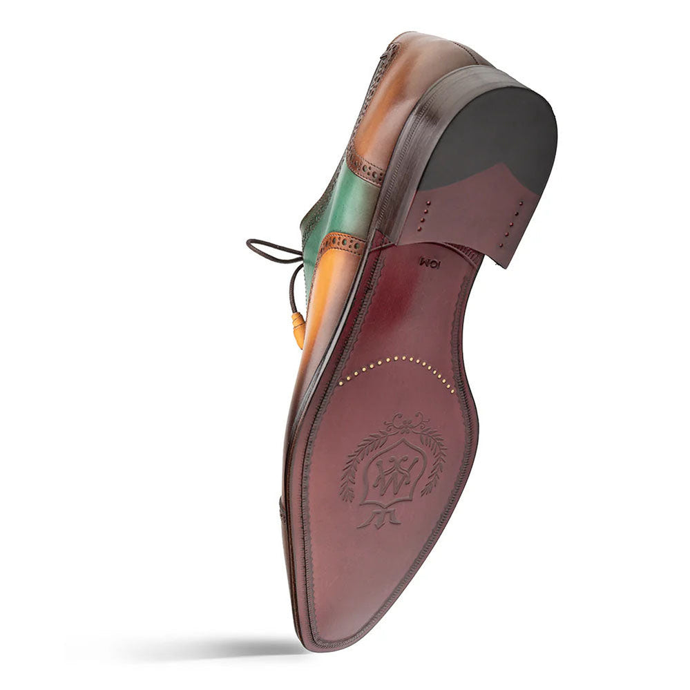 Mezlan Galante Tri-Tone Cap Toe Oxford Brown / Multi (21693) — USA Men ...