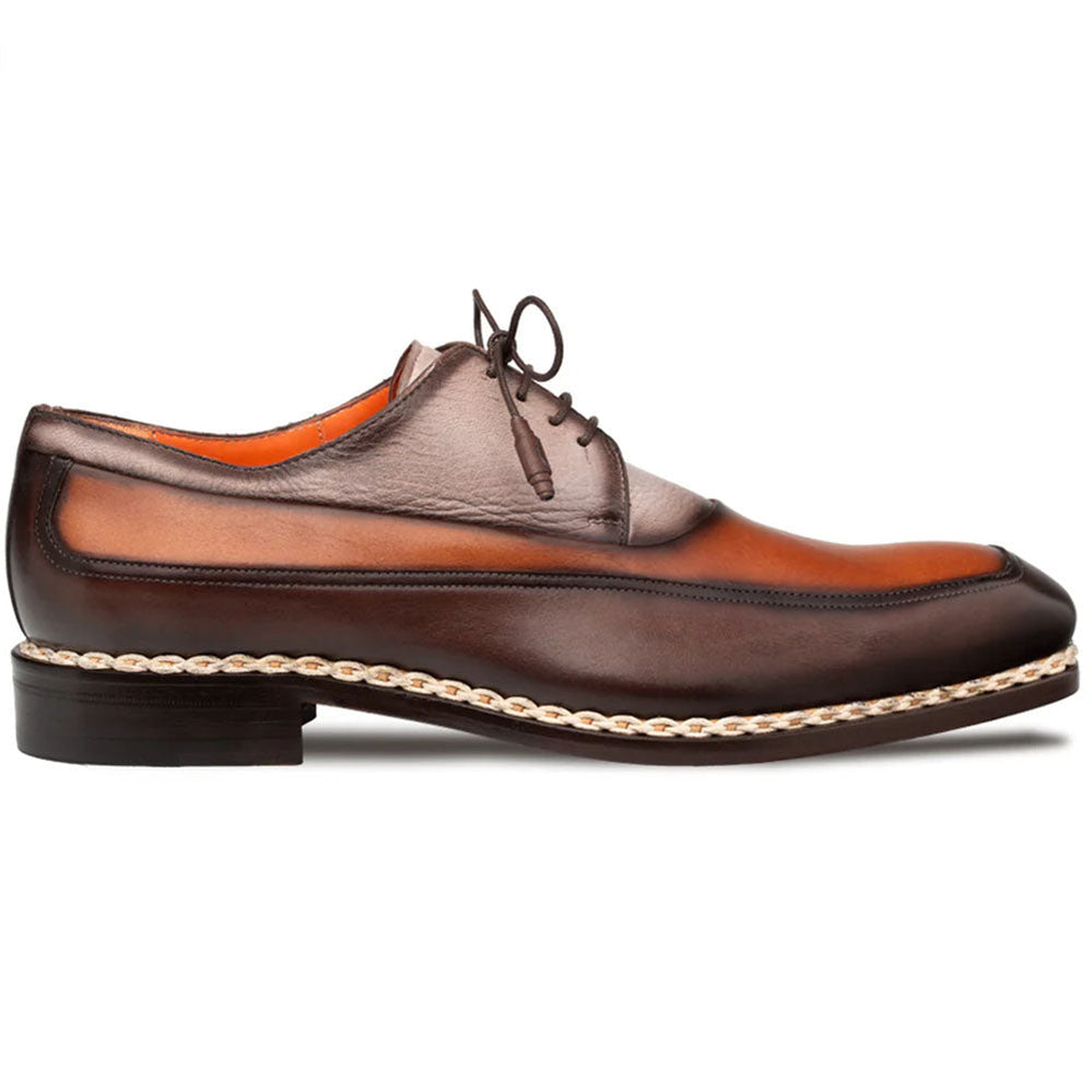 Mezlan Bowery Calf & Deer Derby Chocolate / Multi (21746) — USA Men's ...