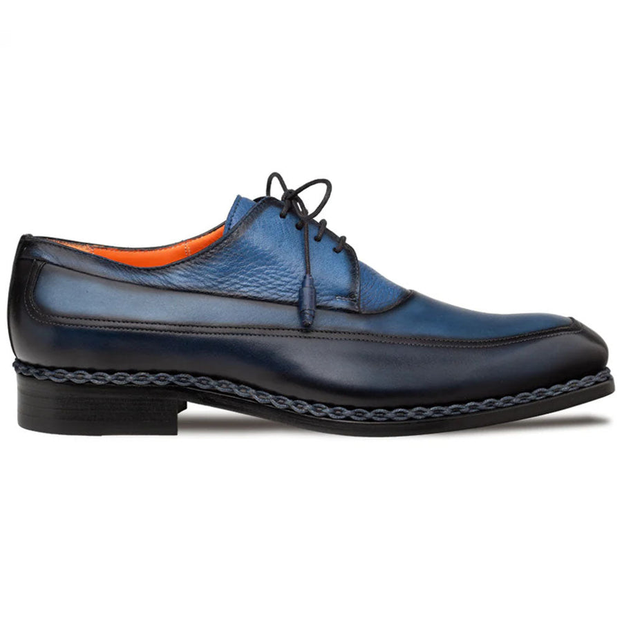 Mezlan Bowery Calf & Deer Derby Navy / Multi (21746) — USA Men's Outlet