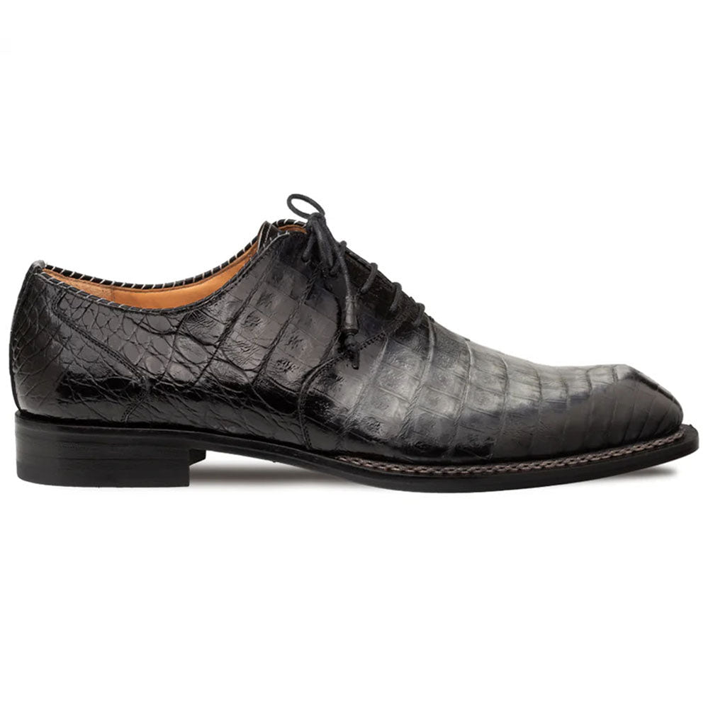 Mezlan Westside Two-Tone Crocodile Oxford Pearl Grey / Black (50172-F ...