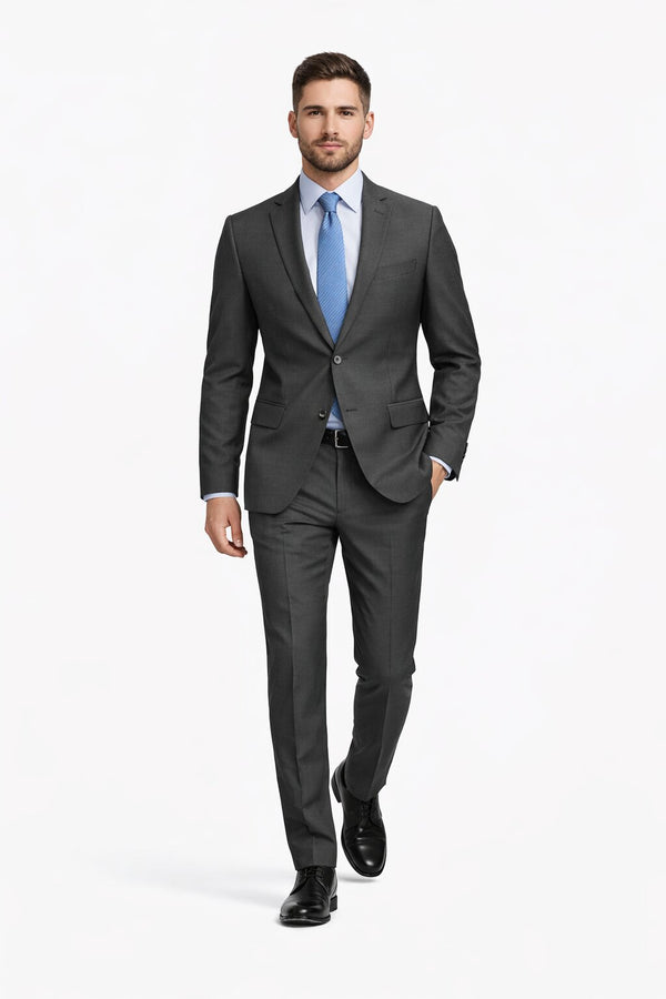 Slim Fit Tiglio Wool Suit – Modern Tailored Two-Piece Formal Suit — USA ...