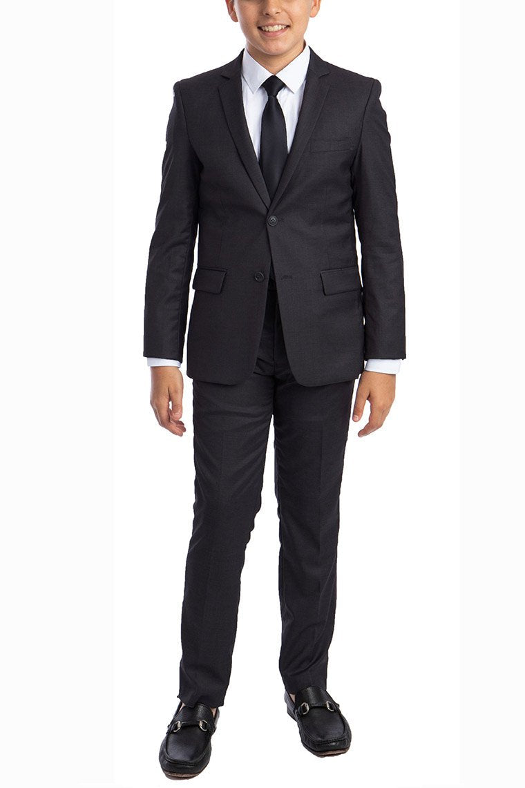"Noah" Perry Ellis Kids Charcoal 5-Piece Suit — USA Men's Outlet