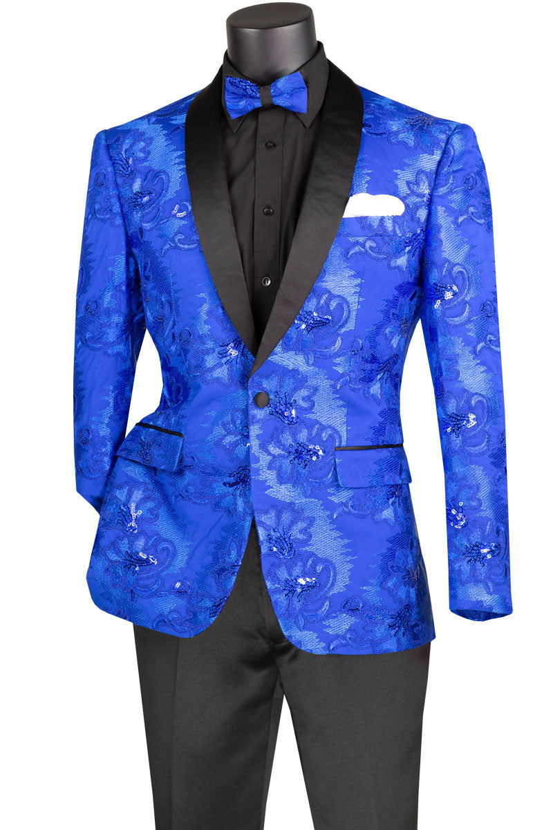 "Komodo" Royal Blue Tuxedo Jacket (Separates) — USA Men's Outlet