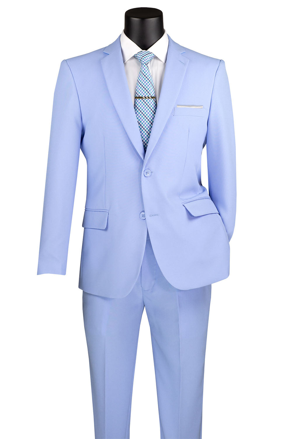 "Versafit" Light Blue Suit (2-Piece Set) — USA Men's Outlet